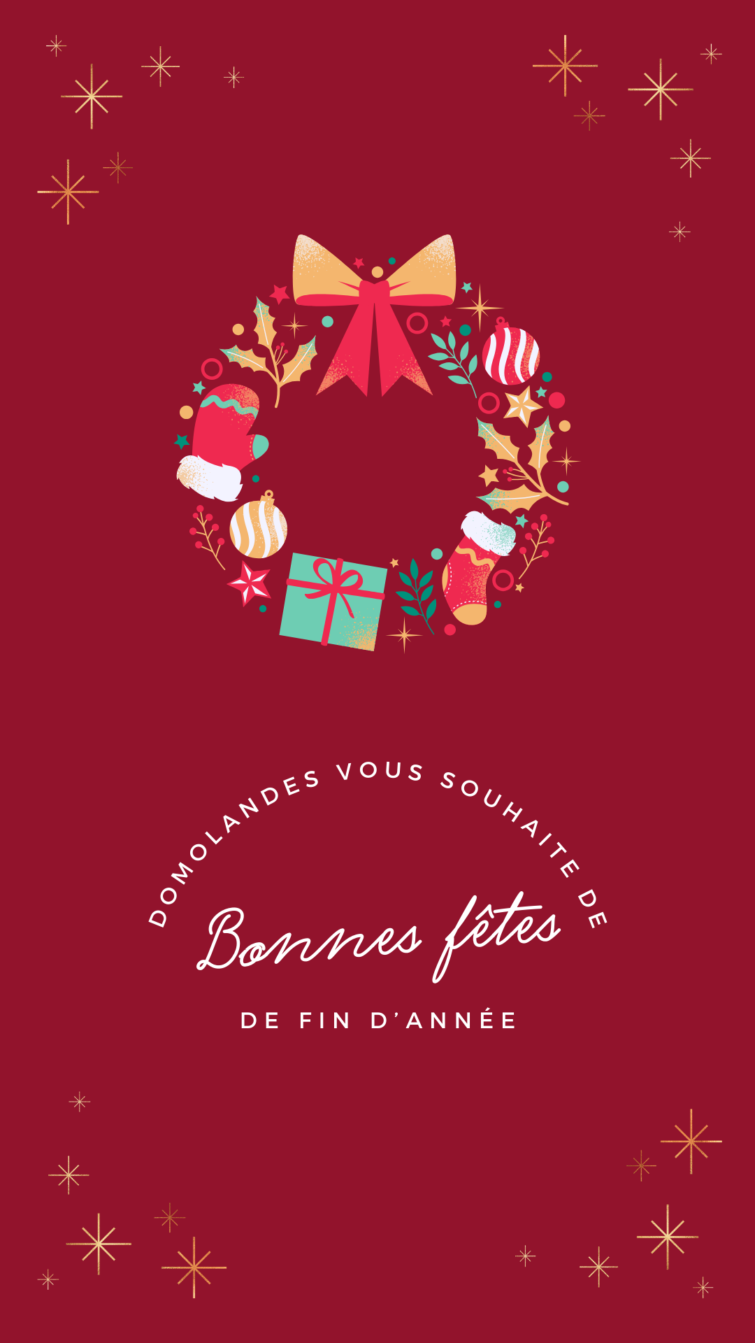 Bonnes fêtes de fin d'année / Technopôle DOMOLANDES